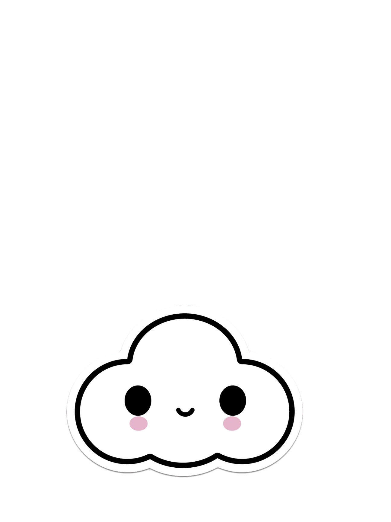 Apply Stickers: Classic Little Cloud by FriendsWithYou die cut sticker ...