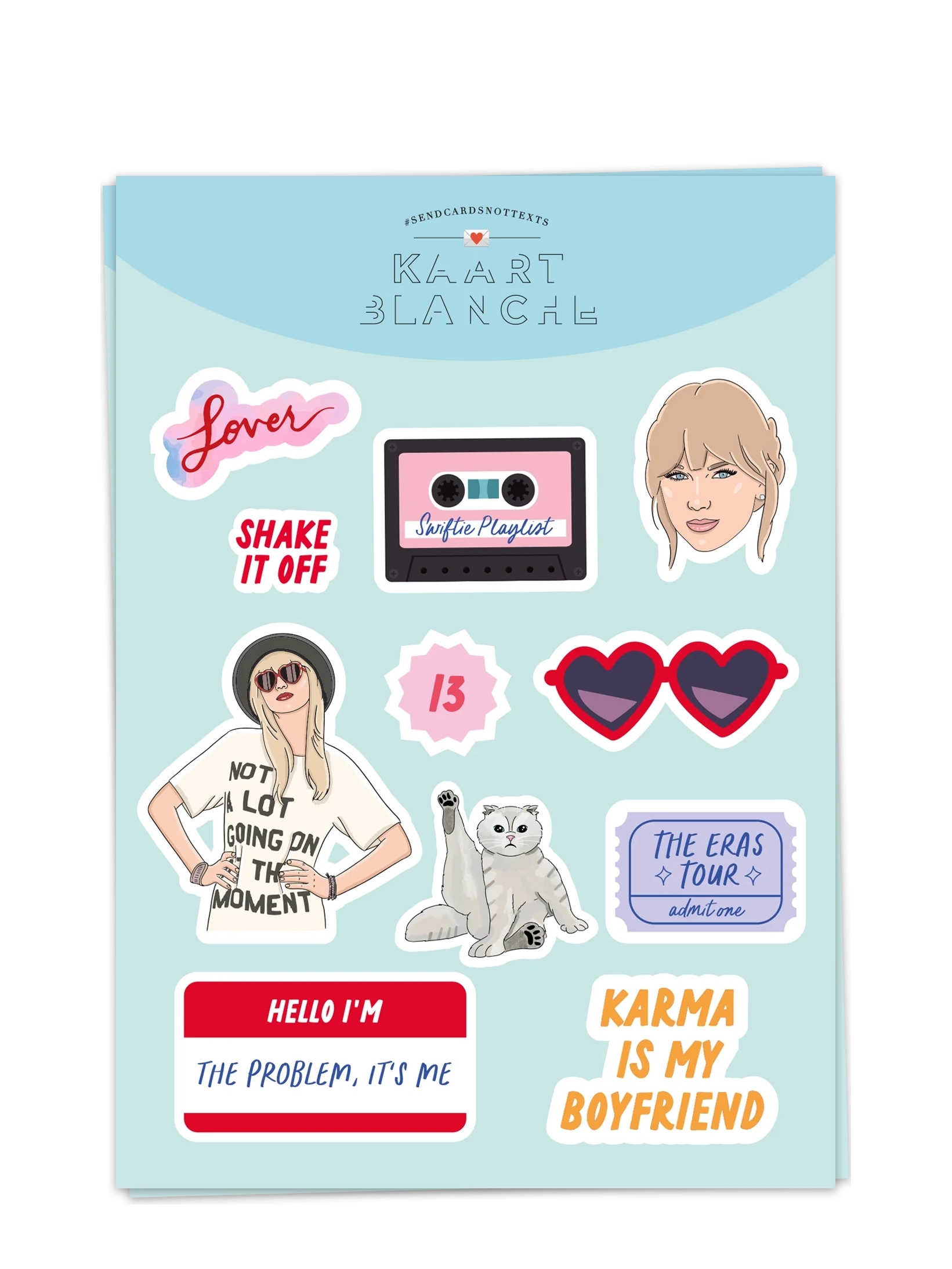 Kaart Blanche: Taylor sticker sheet – My o My