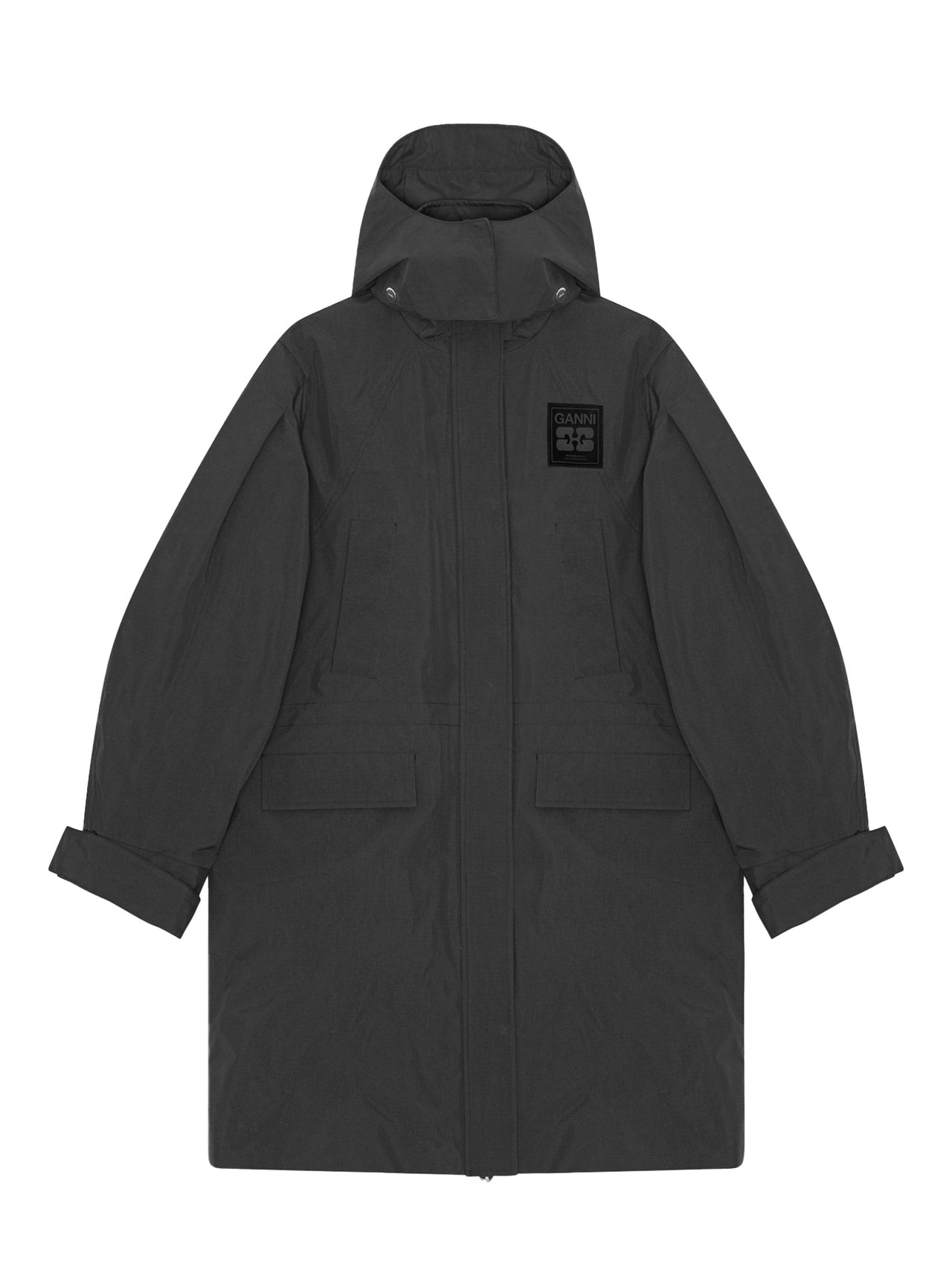 Ganni: Ripstop tri-layer parka coat – My o My