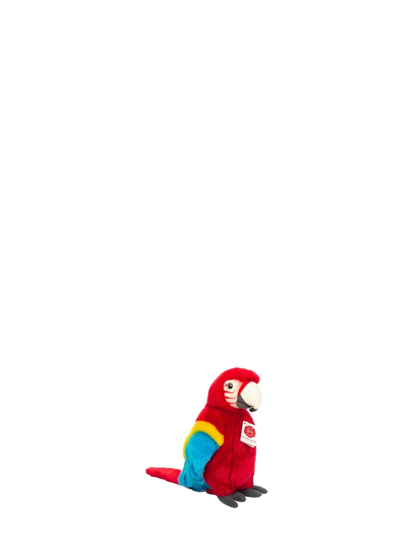 Teddy Hermann: Macaw scarlet soft toy (27 cm) – My o My
